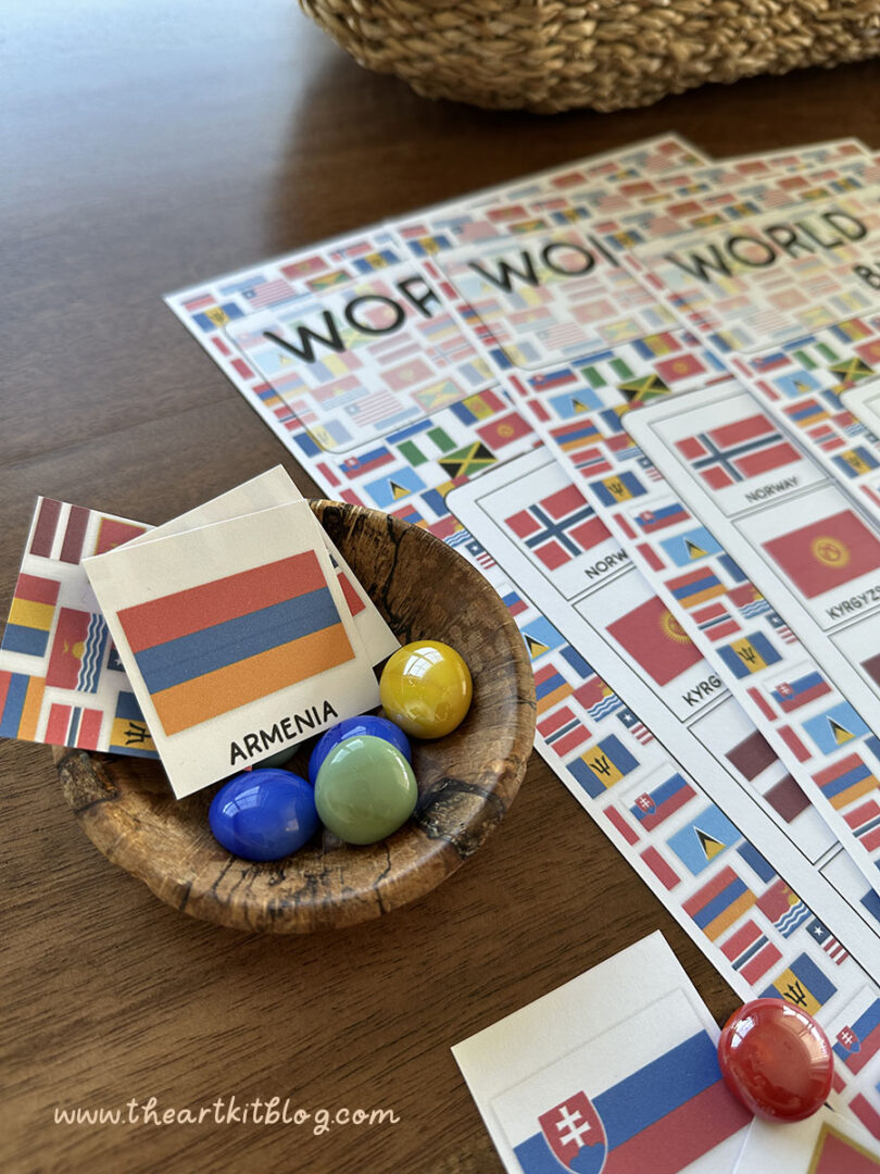 World Flags Bingo: Free Printable Game - The Art Kit