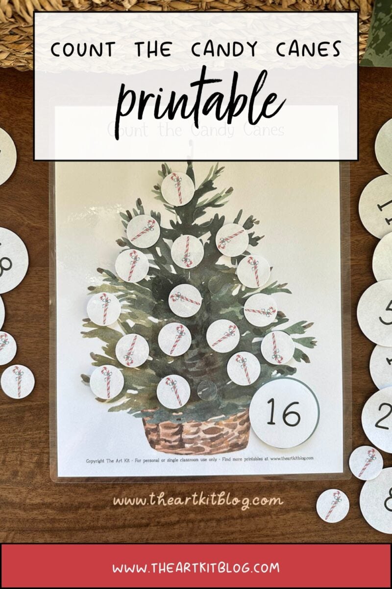 Christmas Tree and Candy Cane Counting {FREE PRINTABLE for Kids!} - The ...