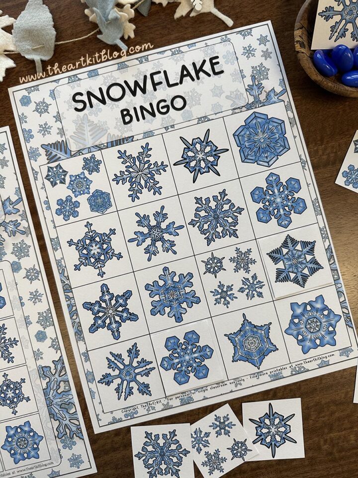 Snowflake Bingo: Free Printable Game - The Art Kit