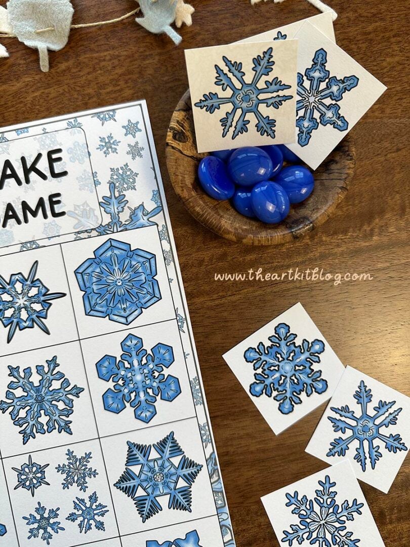 Snowflake Matching Game: FREE PRINTABLE! - The Art Kit