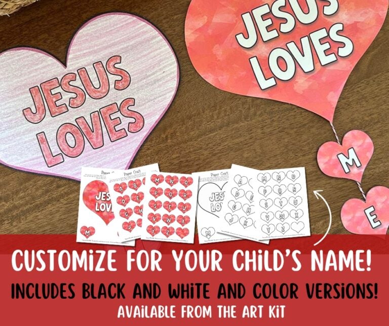 Love Is ... Patient, Kind, Paper Craft FREE PRINTABLE! - The Art Kit