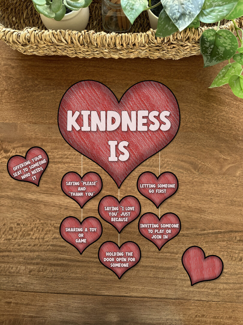 Kindness Is ... Paper Craft with Free Printable Template! - The Art Kit