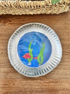 How to Make a Paper Plate Aquarium Craft (Free Printable Template for ...