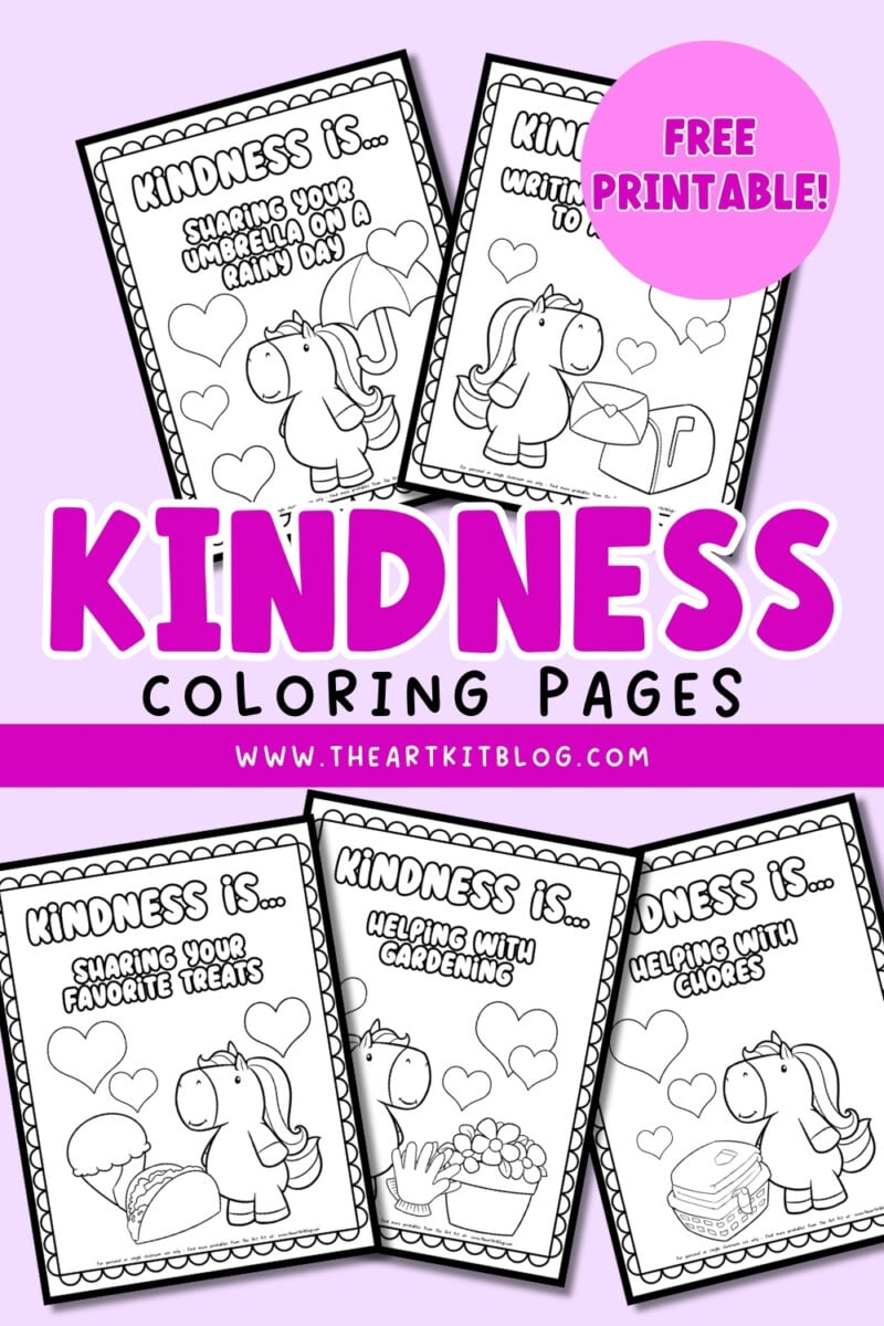 Kindness Coloring Pages Free Printable - The Art Kit