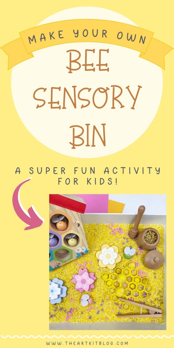 Bee Sensory Bin with Rice - The Art Kit