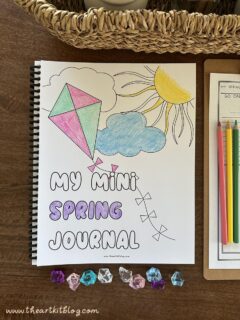 Mini Spring Journal: Free Printable Writing Prompts - The Art Kit