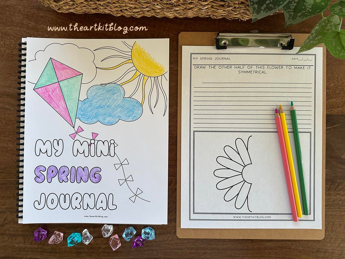 Mini Spring Journal: Free Printable Writing Prompts - The Art Kit