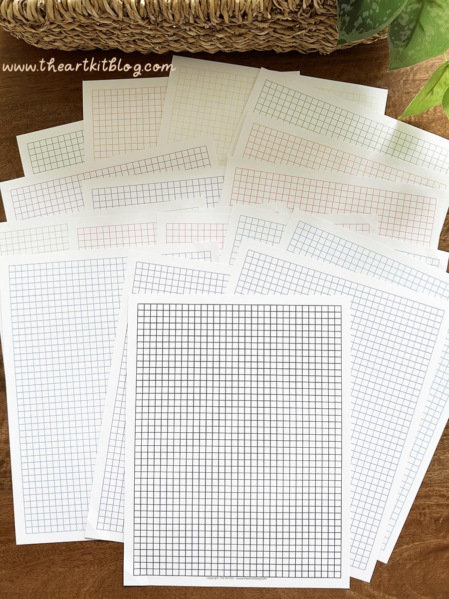 Free Printable Grid Paper: 1/4" - The Art Kit