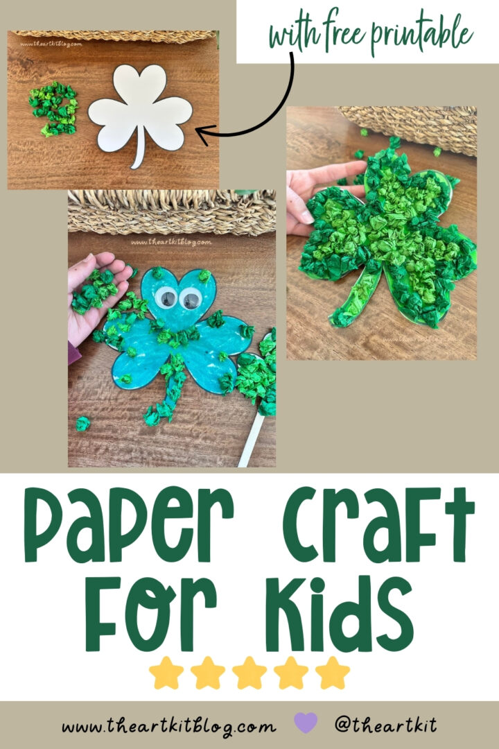st. patricks day paper craft for kids - The Art Kit