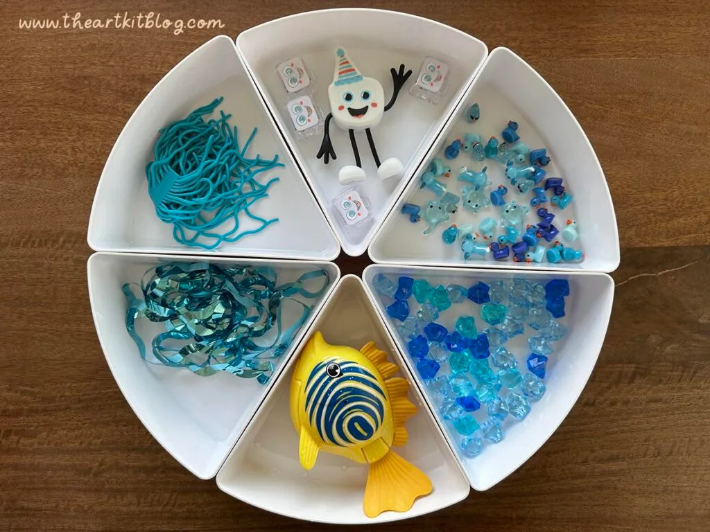 Blue Sensory Bin - The Art Kit
