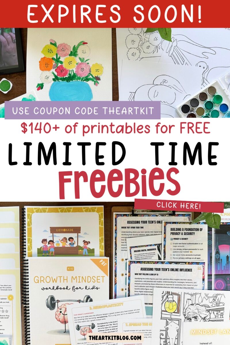 DIY 3D Treasure Chest with Gems FREE PRINTABLE - The Art Kit