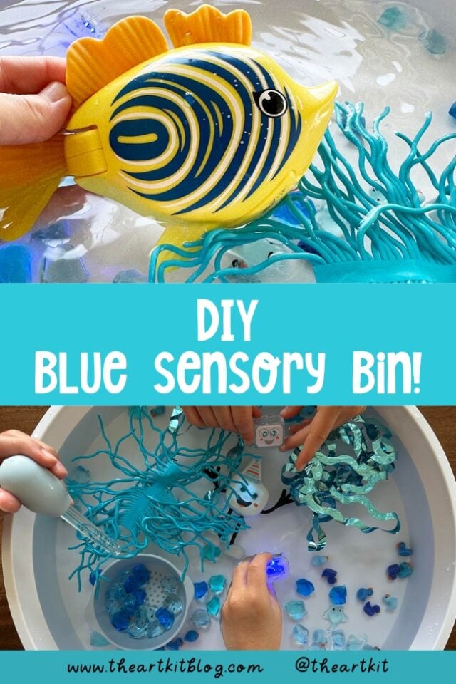 Blue Sensory Bin - The Art Kit