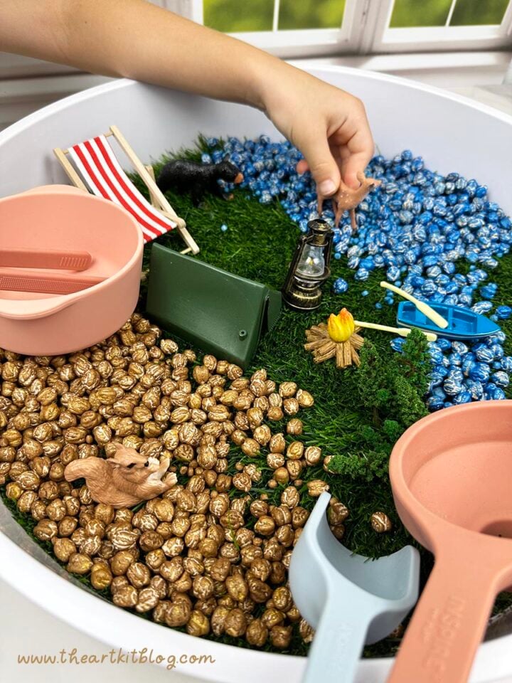 Camping Sensory Bin - The Art Kit