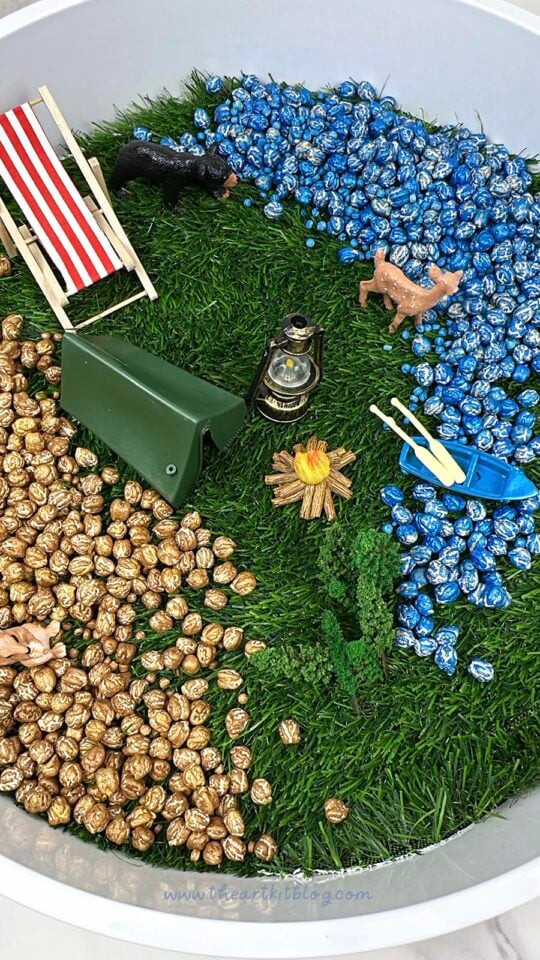 Camping Sensory Bin - The Art Kit