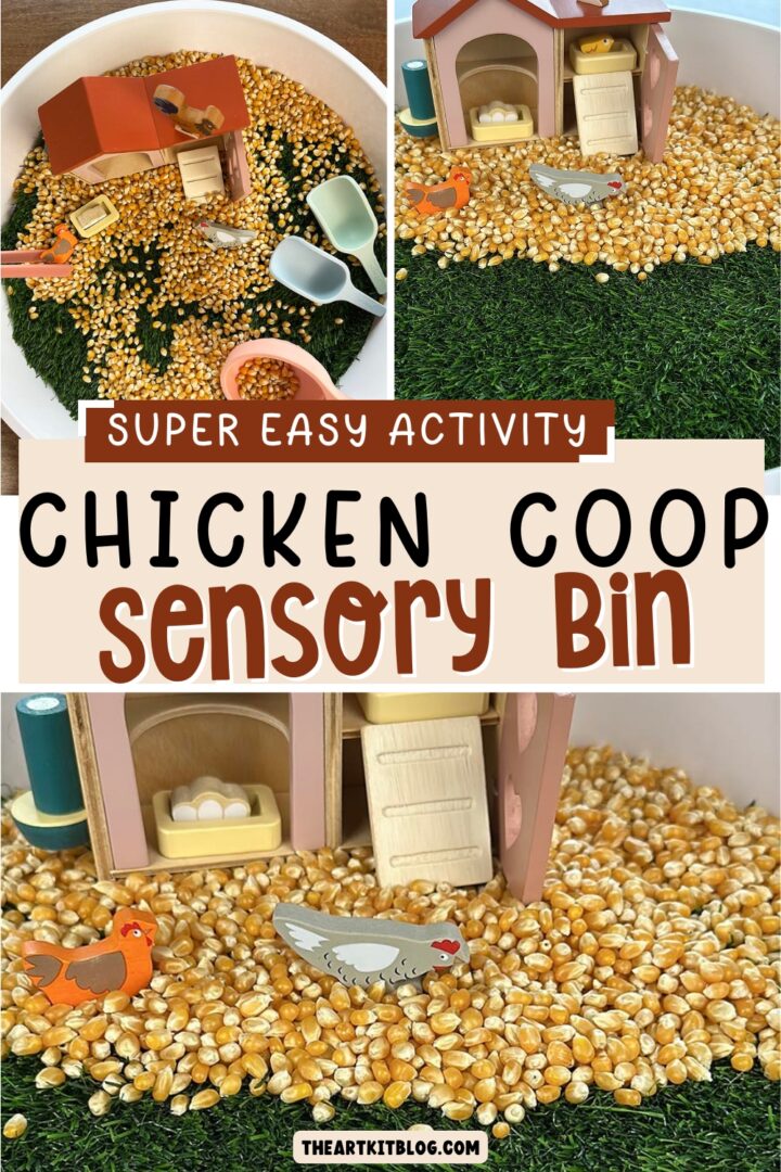 Chicken Coop Sensory Bin - The Art Kit