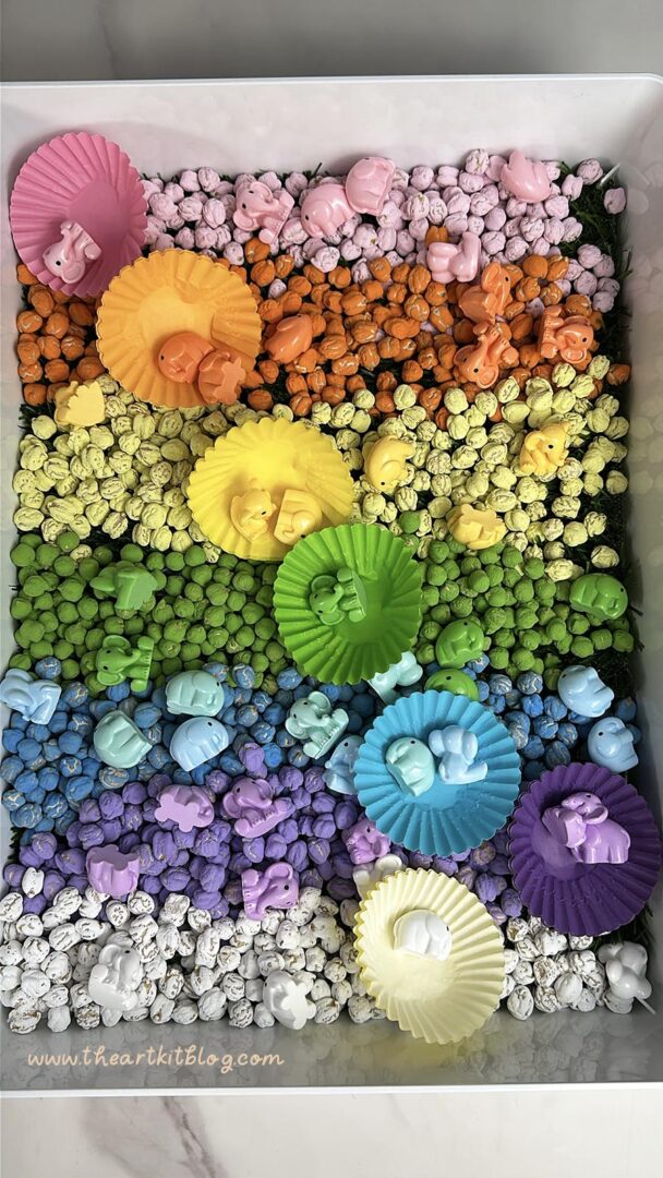 Elephant Sensory Bin - The Art Kit