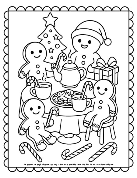 Free Tea Party Coloring Pages for Kids – Teapots, Treats, and Pretend ...