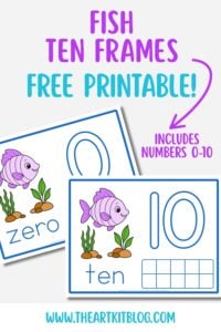 Free Fish Ten Frame Printable for Kids – Fun Math Practice with an ...