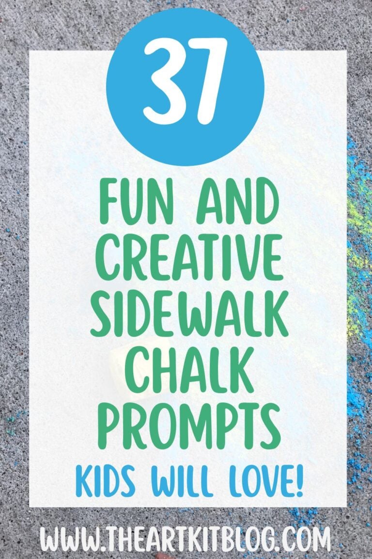 37 Fun and Creative Sidewalk Chalk Prompts Kids Will Love - The Art Kit