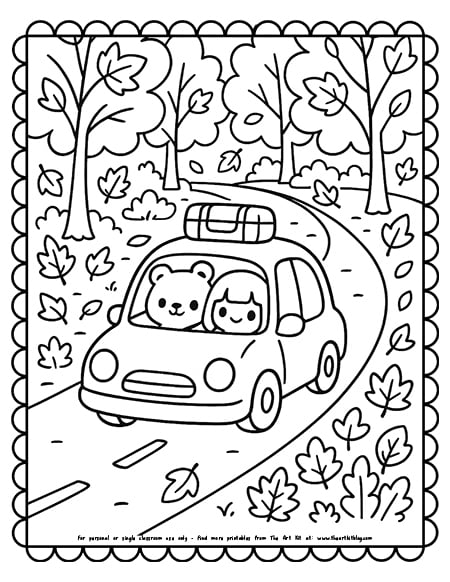 Free Printable Fall Coloring Pages for Kids (Easy Autumn Fun!) - The ...