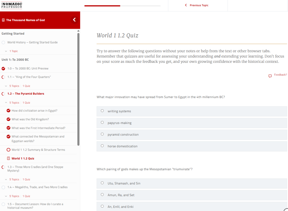 The Nomadic Professor: World History 1 & 2 Review — An Engaging History ...