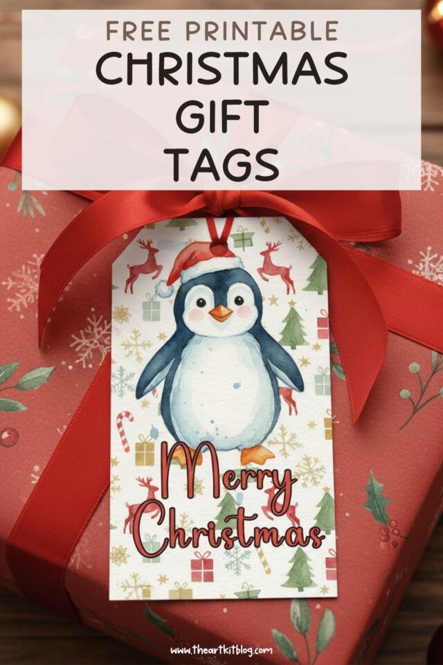 Free Printable Christmas Gift Tags (Cute Bears, Red Trucks, Penguins ...