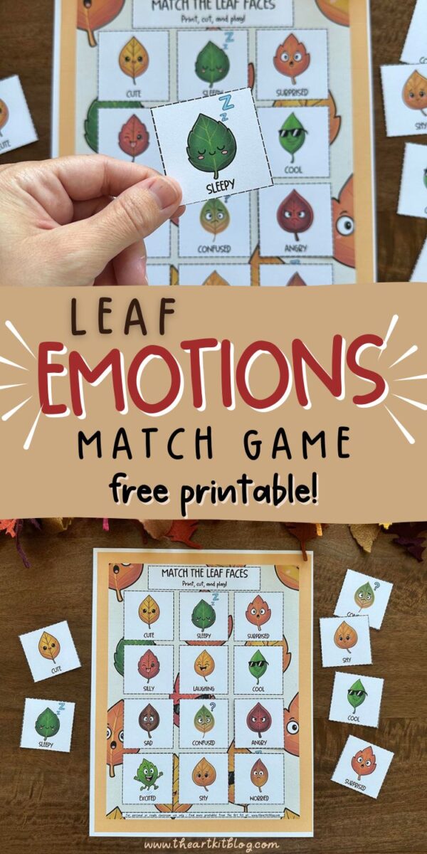 🍁 Leaf Emotion Matching Game (Free Printable) – Fun Fall Activity for ...
