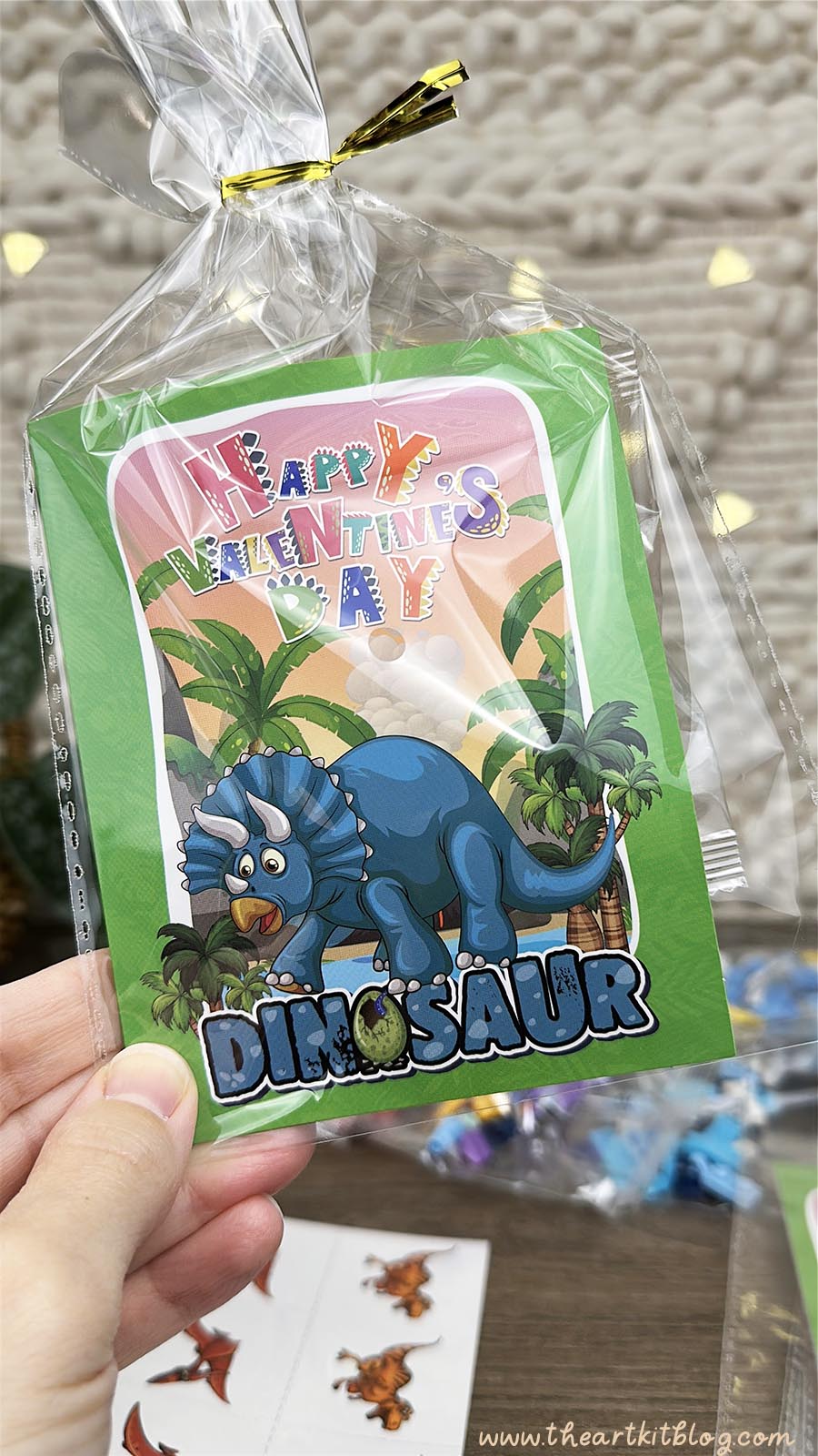 Dinosaur Valentines Day Gifts for Kids Classroom Exchanges - The Art Kit