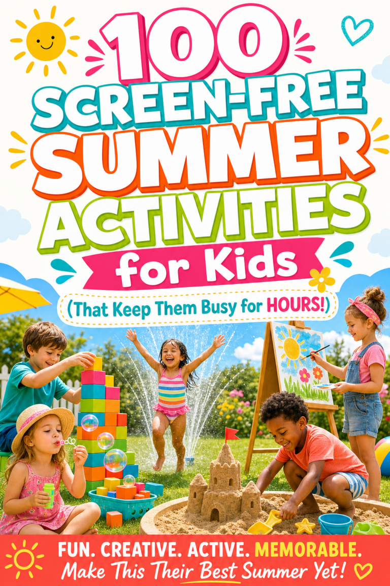 100 Screen-Free Summer Activities for Kids (That Keep Them Busy for ...