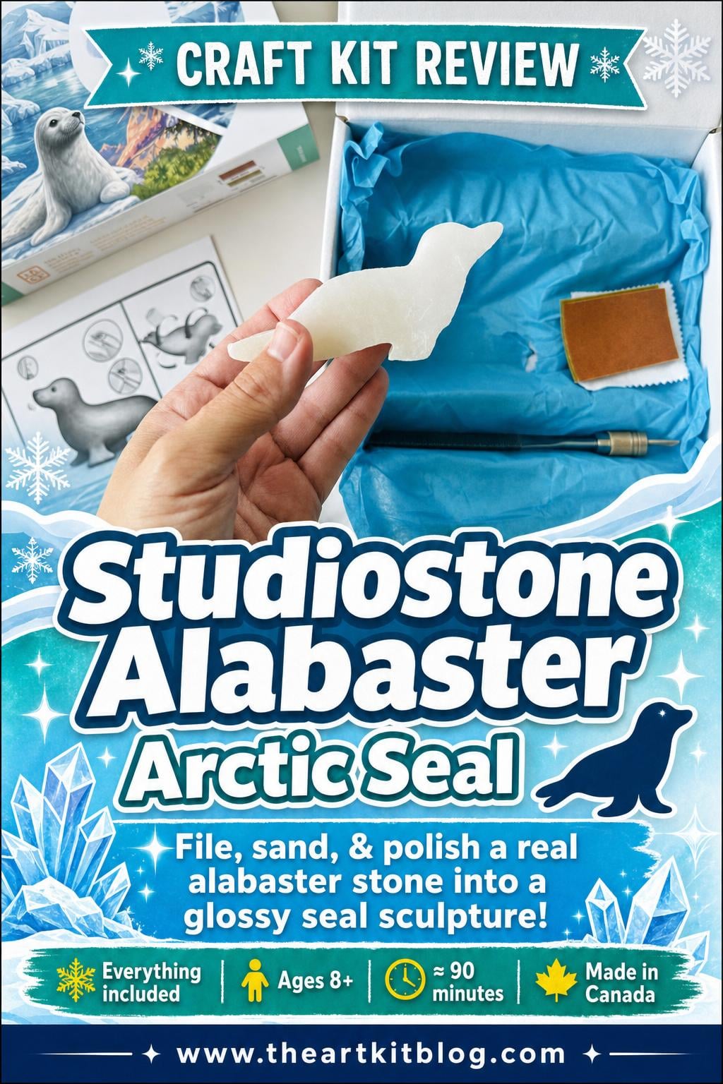 studiostone-alabaster-arctic-seal - The Art Kit